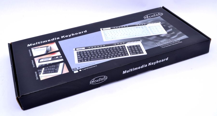 ACUTAKE ACU-LIGHTKEYBOARD 1 (Multimedia USB/PS2) ENGLISH VERSION ...