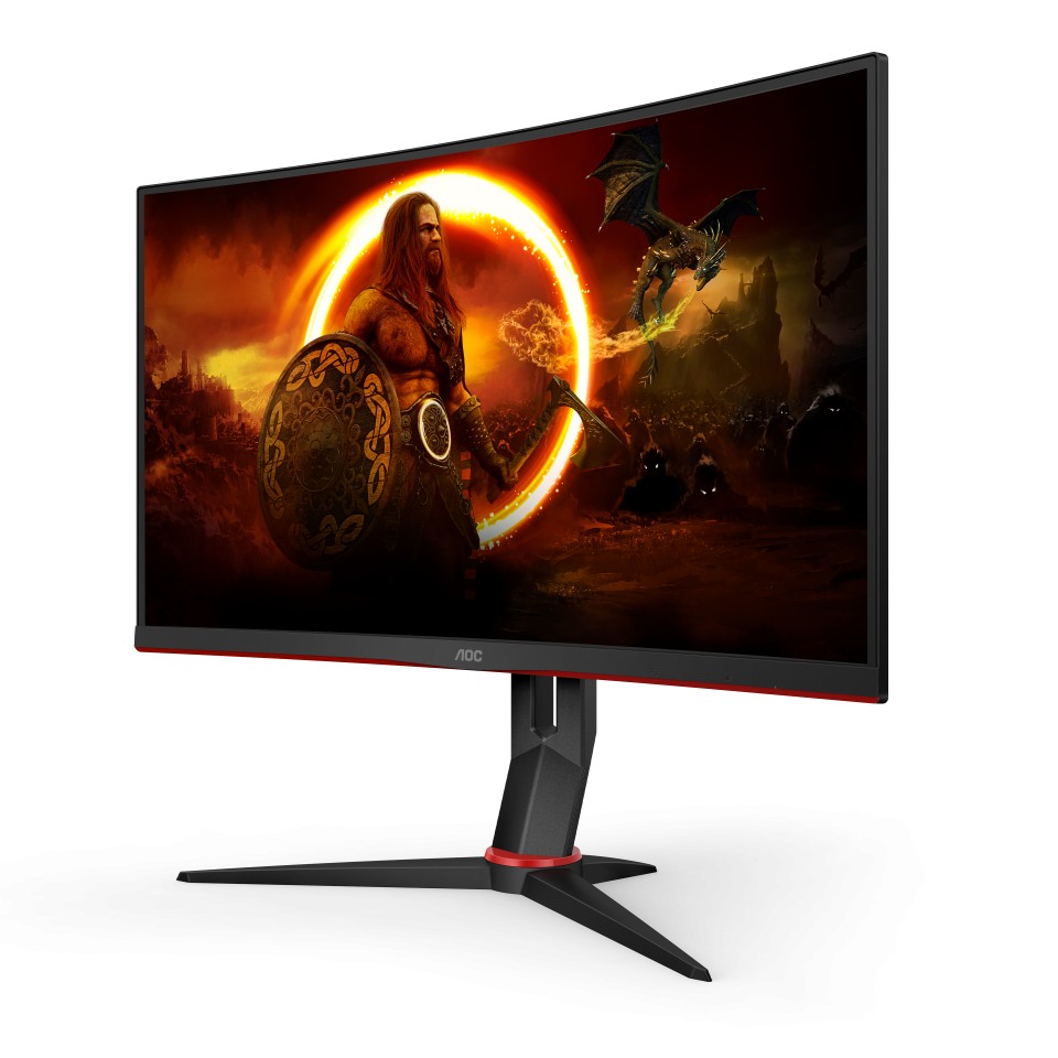 AOC LCD herní C24G2U 23,8" zakřivený VA/1920x1080@165Hz/1ms/3000:1/Mega ...