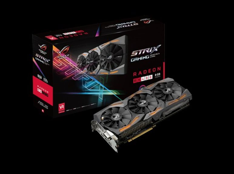 ASUS STRIX-RX480-8G-GAMING, 8GB GDDR5 (256 bit), 2x HDMI, DVI, 2x DP ...