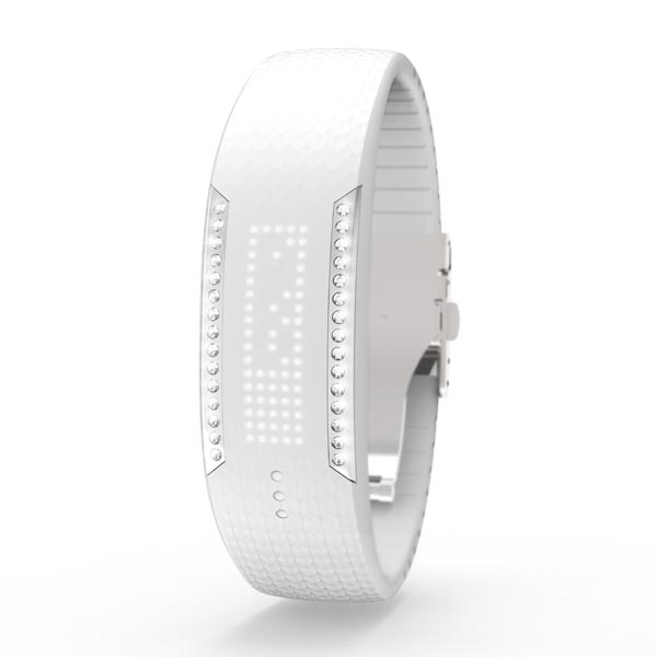 Chytrý náramok, Polar LOOP 2 CRYSTAL, Android / iOS, Bluetooth, guma ...