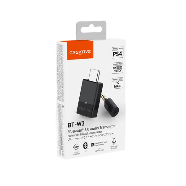Creative BT-W3 Audio USB vysielač Bluetooth® 5.0 pre PS4™ / Nintendo Switch™ / PC / Mac ...