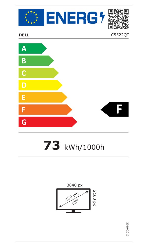 Dell C5522QT 54,6" 4K 9ms/1300:1/3840x2160/3xHDMI/DP/USB/repro/IPS ...