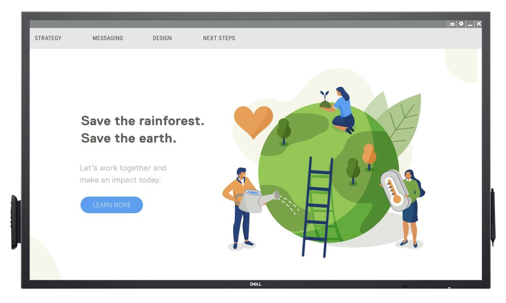 Dell C5522QT 54,6" 4K 9ms/1300:1/3840x2160/3xHDMI/DP/USB/repro/IPS ...