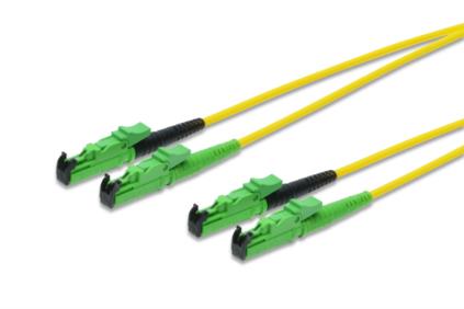 Digitus Fiber Optic Patch Cord, E2000 (APC) to E2000 (APC), DIAMOND ...