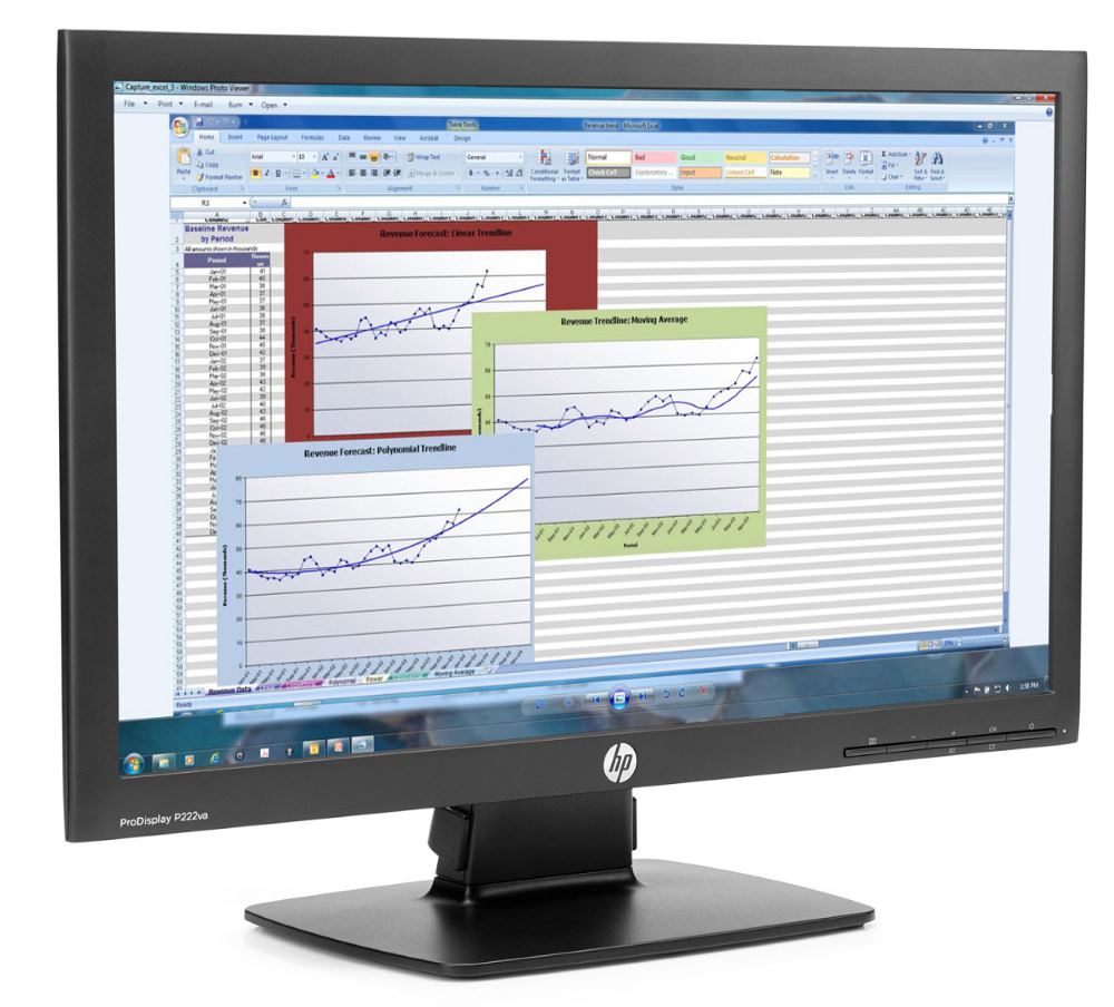 HP ProDisplay P222va, 21,5" VA LED, 1920x1080 FHD, 3000:1, 8ms, 250cd ...
