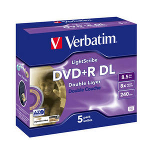 Verbatim - DVD+R 8,5GB 8x DoubleLayer LightScribe Box 5ks | - ITSK ...