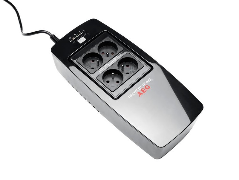 AEG UPS Protect Home FR 600/ 230V/ 600VA/ 300W/ 4 zásuvky/ 2xRJ11/ TV ...