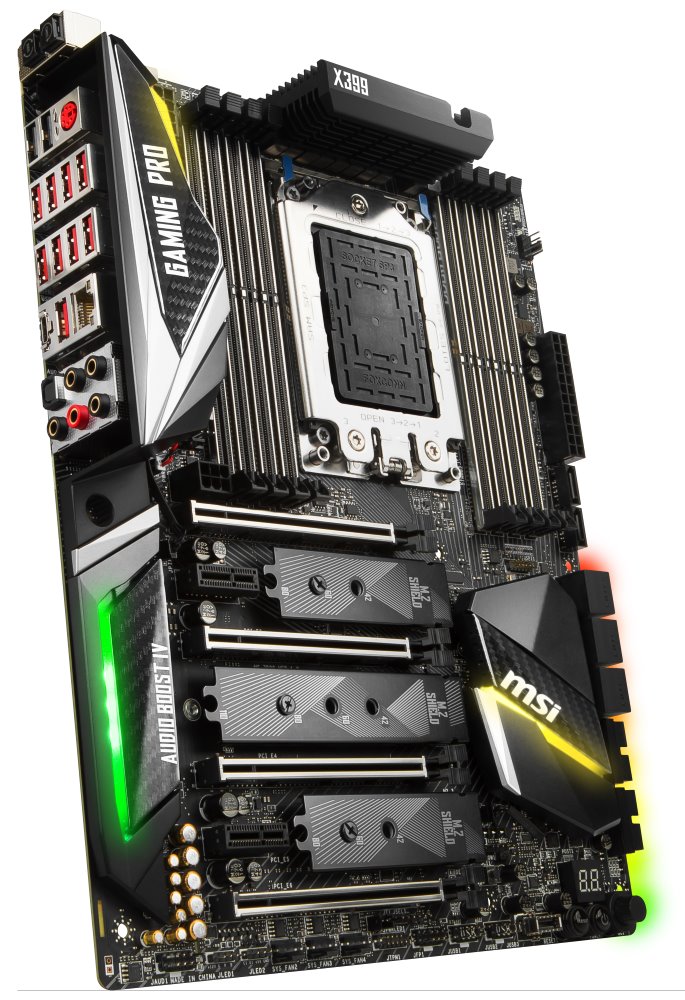 MSI X399 GAMING PRO CARBON AC / X399 / socket TR4 / 8x DDR4 / 3x M.2 ...