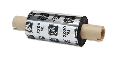 Zebra Wax/Resin Ribbon, 64mmx74m (2.52inx242ft), 3200; High Performance ...