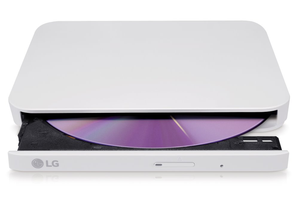 LG DVD±R/RW/ GP95 / DVD 8x / CD 24x / M-disc/ externí slim / bílá / pro ...