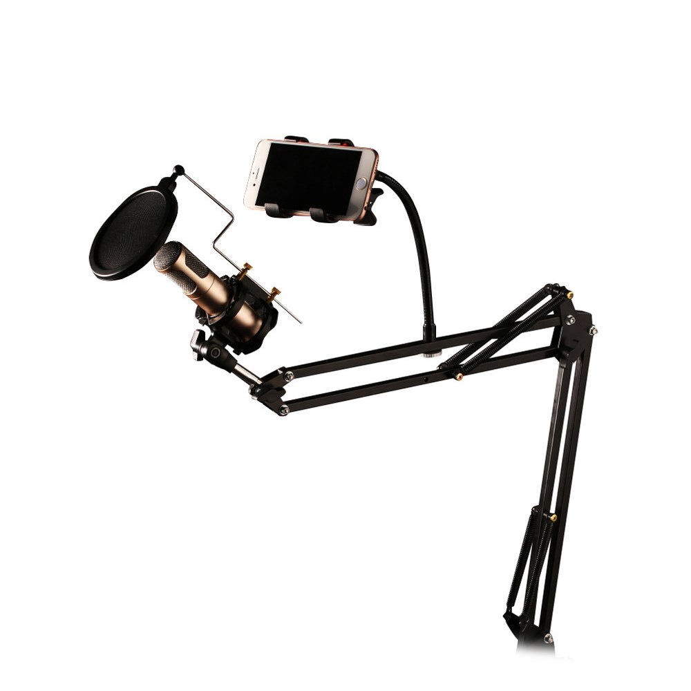 REMAX mobilní rameno CK100 / pro nahrávací studio / pro mikrofon a telefon / uchycení na stůl ...
