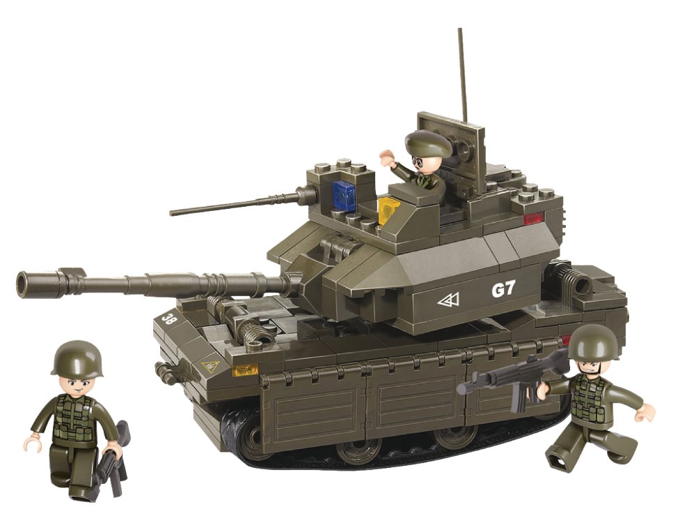 SLUBAN stavebnice Tank M1A2-Abrams, 215 dílků (kompatibilní s LEGO) M38 ...