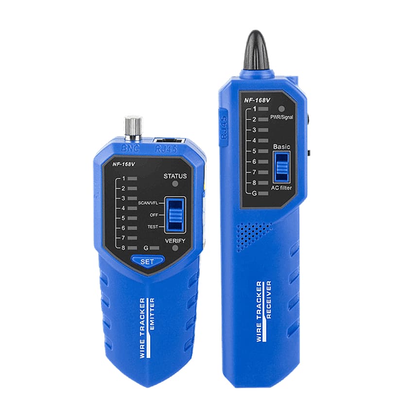 Tester kabelu RJ45 WSNF168V, VFL, wiremap, RJ45, RJ11 hledačka kabelů ...