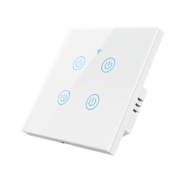 TINYCONTROL DS114 Wi-FI vypínač, 4 póly, TASMOTA, bez potřeby středního vodiče ATWSDS114 ...
